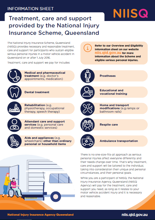 Information sheets - National Injury Insurance Scheme, Queensland